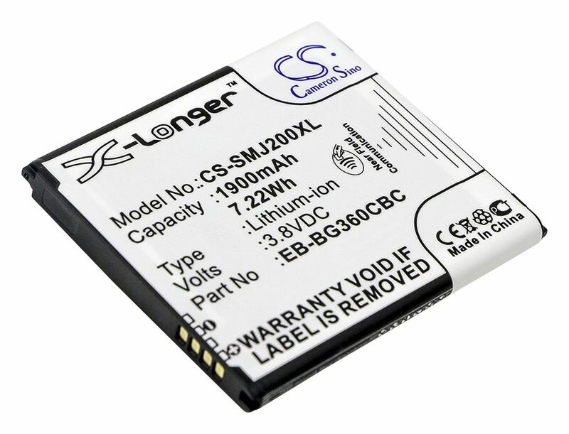 Аккумулятор Cameron Sino CS-SMJ200XL для Samsung Galaxy J2,  NFC