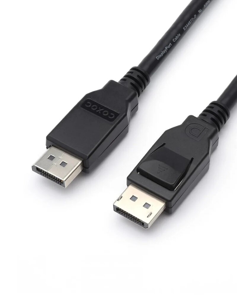Кабель DisplayPort, передача аудио и видео сигнала, 1.8м, черный