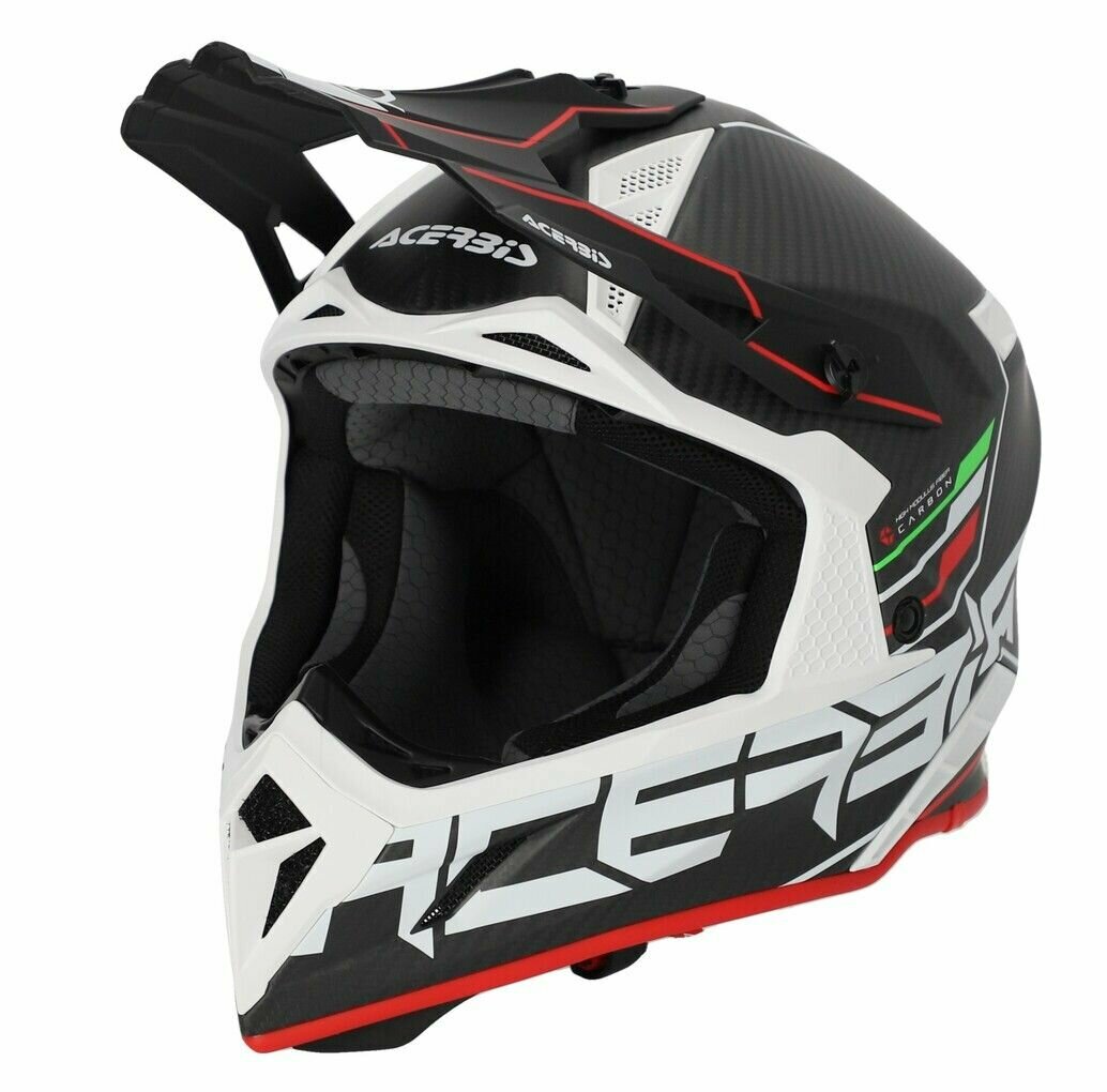 Мотошлем кроссовый Acerbis STEEL CARBON 22-06 Black/Red, S