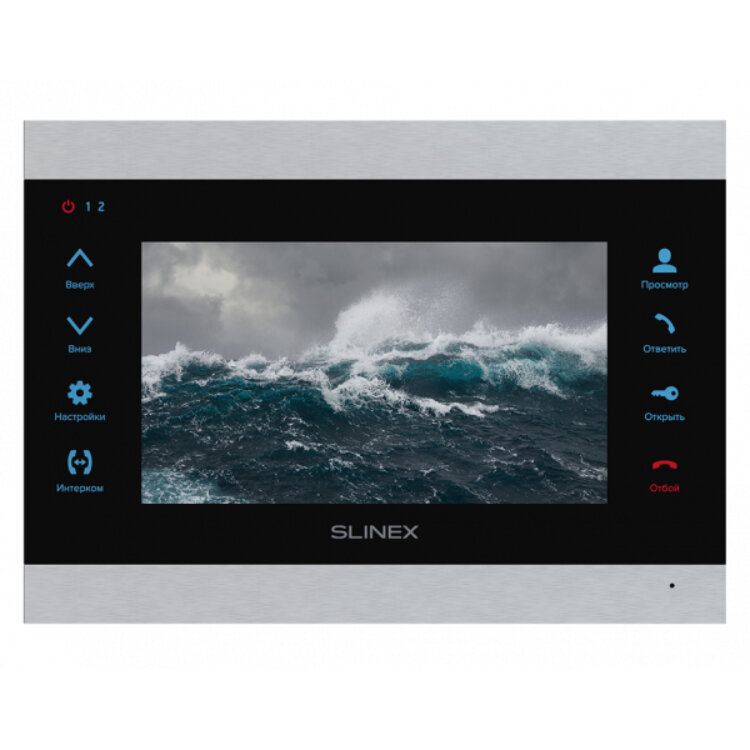 SL-07MHD (серебро-чёрный) видеодомофон Slinex