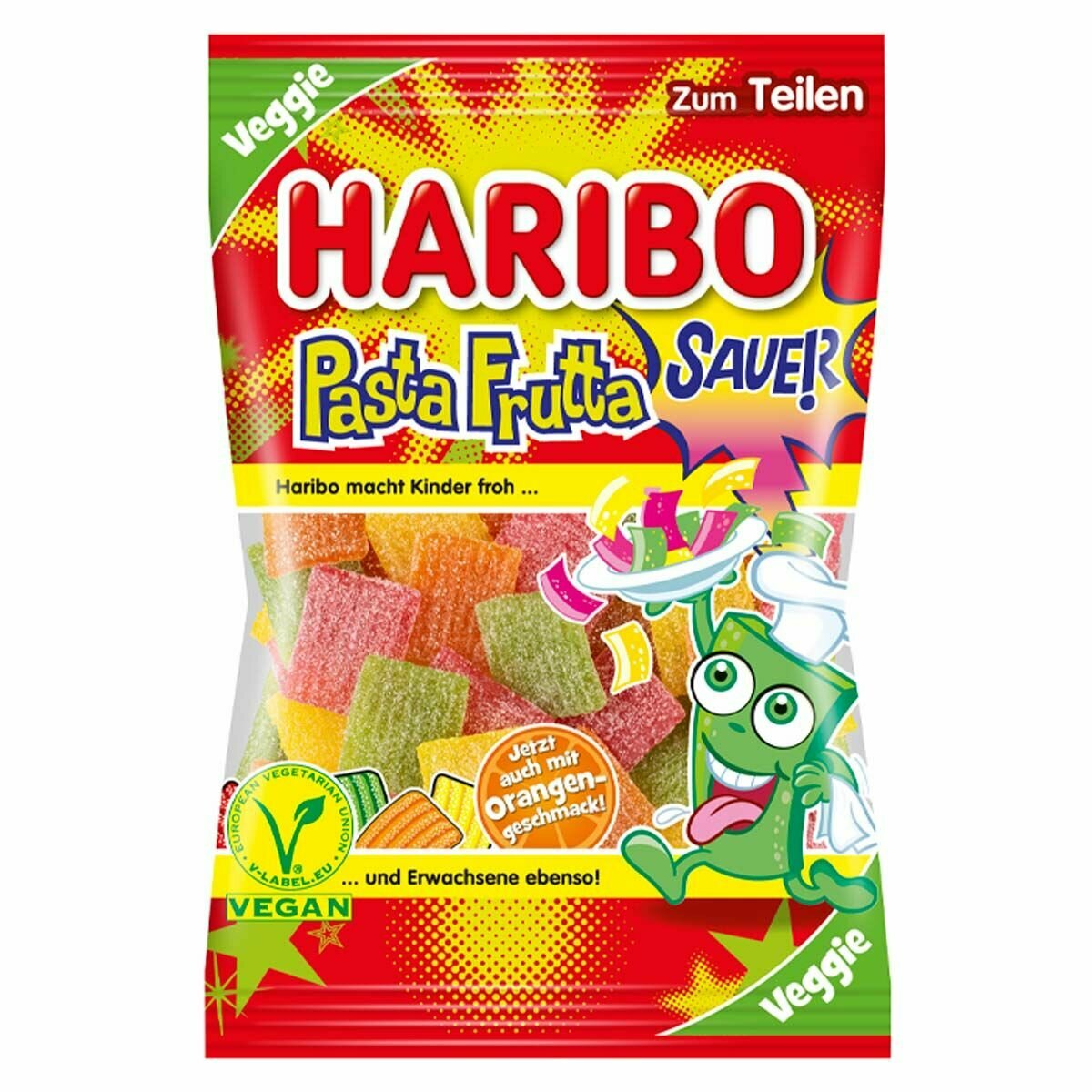 Кислый жевательный мармелад Haribo Pasta Frutta Sauer (Германия), 160 г