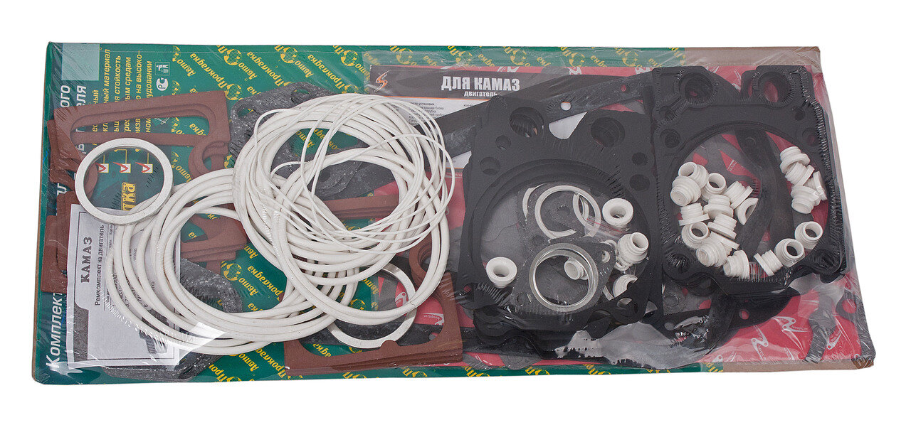 Прокладка двигателя КАМАЗ комплект (117шт.) резинопробка
