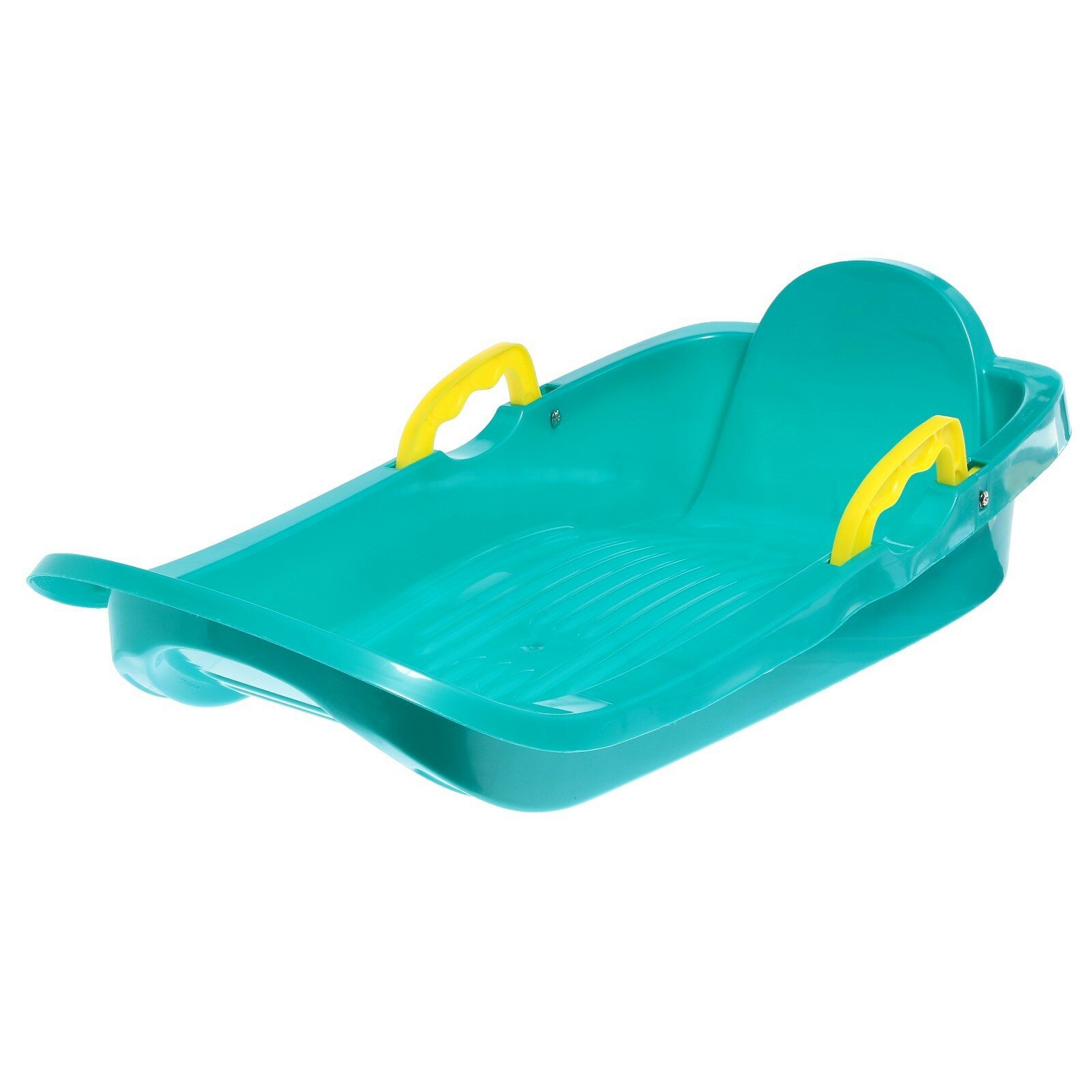 Санки-ледянка радиан "Мини-Боб", пластик, бирюзовые, с ручками, от 3 лет, до 50кг