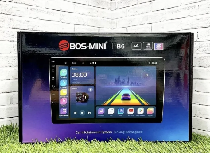 Автомагнитола Bos-Mini B6 с сим-картой Android. 2/32 9 дюймов