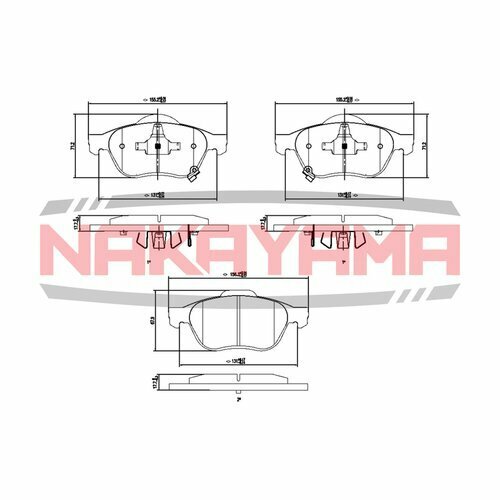 Колодки тормозные дисковые Nakayama p0881ny