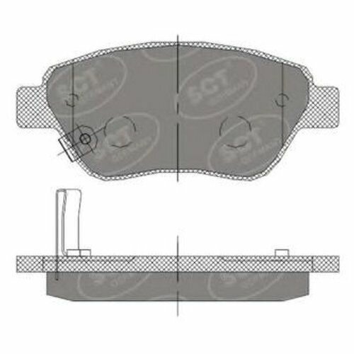 Колодки тормозные дисковые Sct sp406