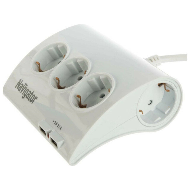 Удлинитель c USB NAVIGATOR npe-usb-05-180-esc-3X1,0