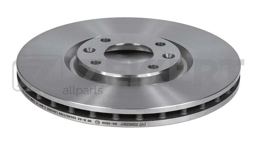 ZEKKERT BS-5636 Диск торм. перед. Citroen C4 I II 04- Peugeot 3008 09- 208 12- 308 07- 5008 09-