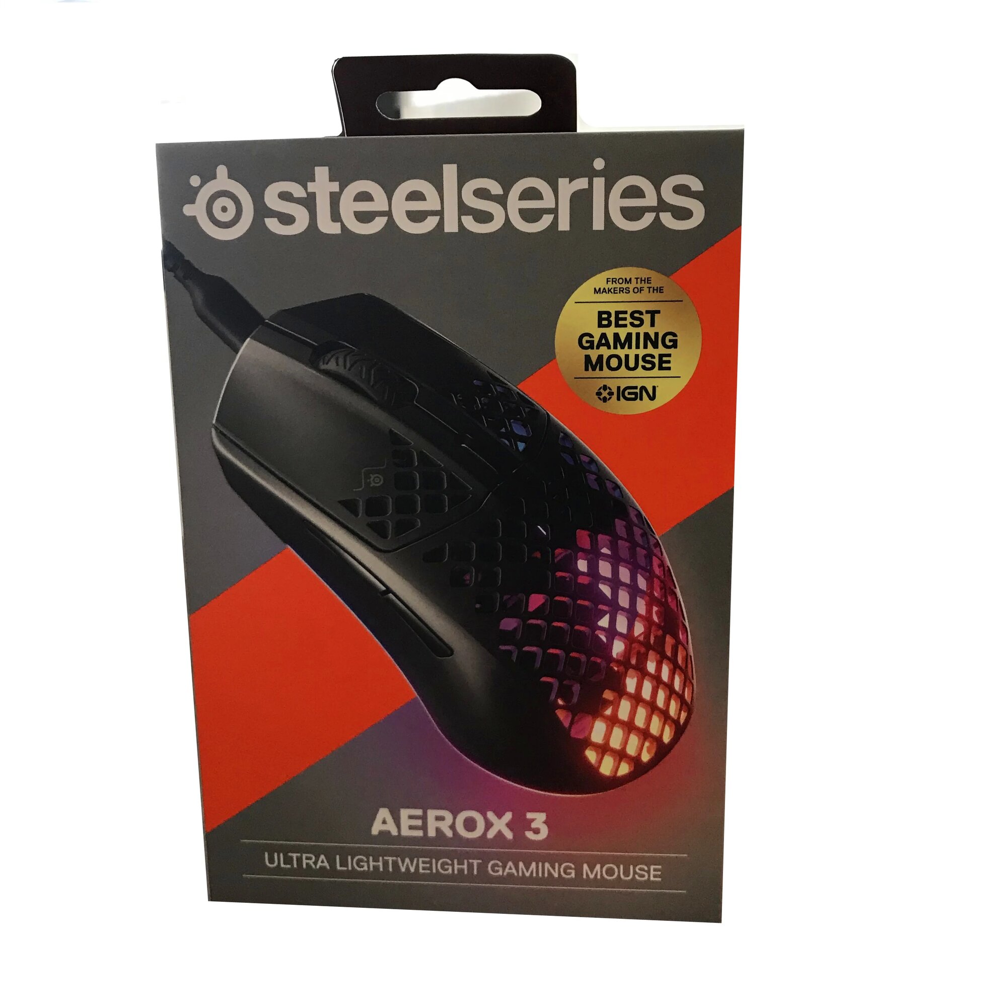 Мышь SteelSeries Aerox 3 With Retail Box, проводная, игровая, 8500 CPI, 57г
