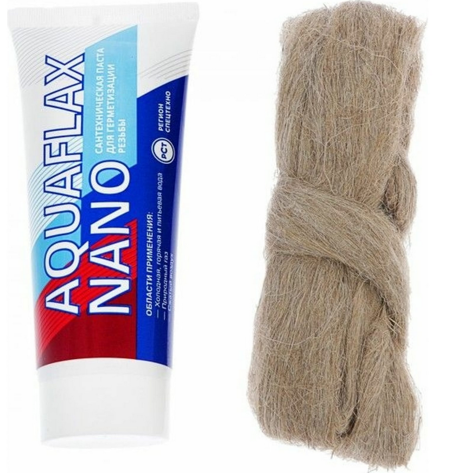 Паста для льна Aquaflax nano 270 грамм, тюбик + 40 грамм лён СантехМастерГель