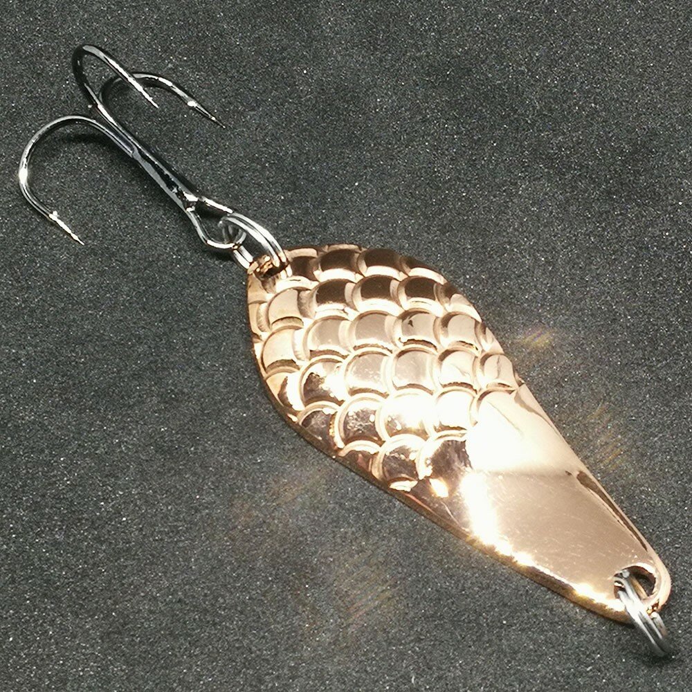 Блесна Колебалка Питер Атом малый 10гр цв. красный - медь