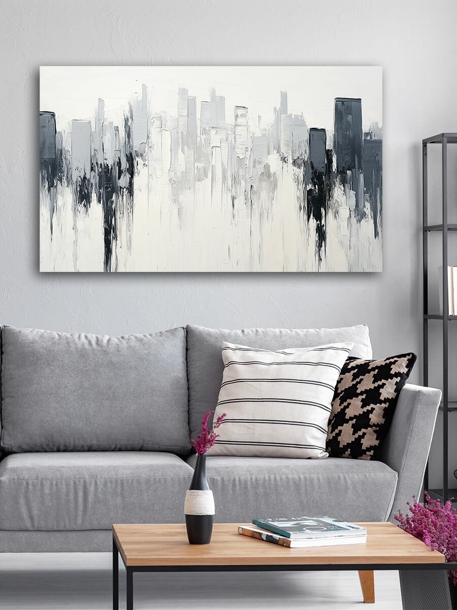 Картина на холсте LOFTime 60Х100 Абстракция город 2 К-875-60100