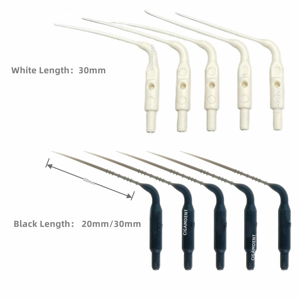 Эндо ирригационные насадки CIGAMDENT, 5 шт. White 10pcs 30mm
