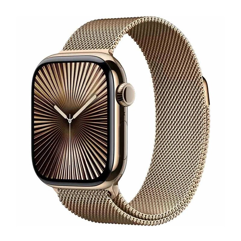 Умные часы Apple Watch Series 10 42 мм Gold Titanium Case with Gold Milanese Loop