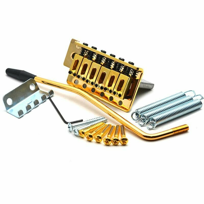 525-миллиметровый гитарный бридж Stratocaster Tremolo золотой