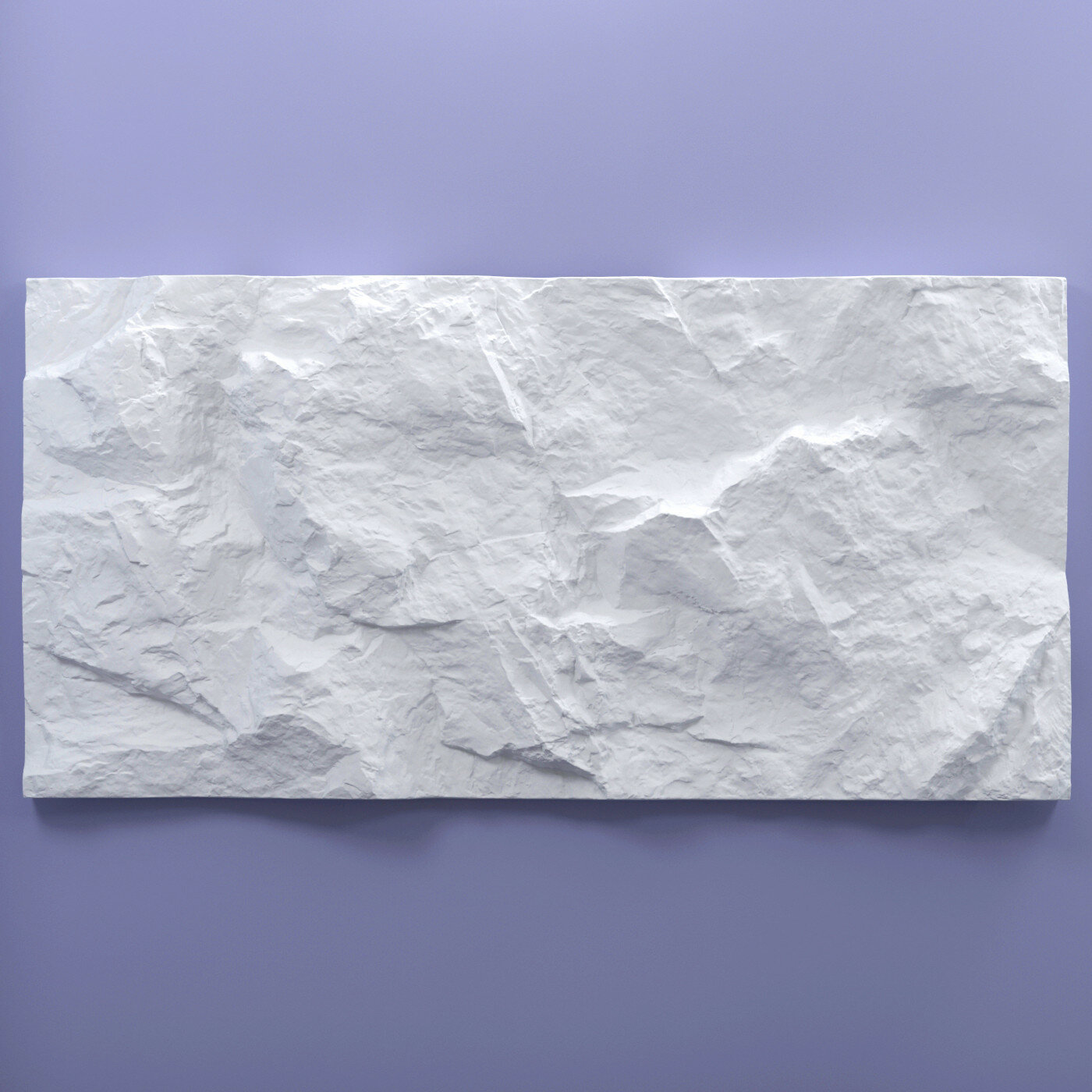 Стеновая панель Bello Deco C001-1 PU, 3D, полиуретан, влагостойкая, под покраску, 120х60х6 см, 1 шт.