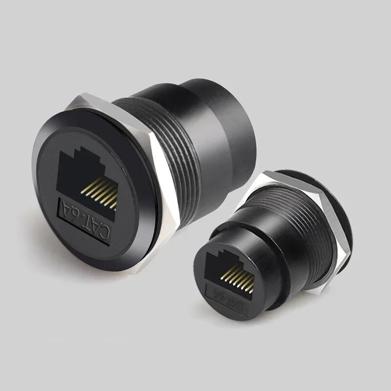 DIVEDEER Разъем RJ45 C-типа CAT6A Black