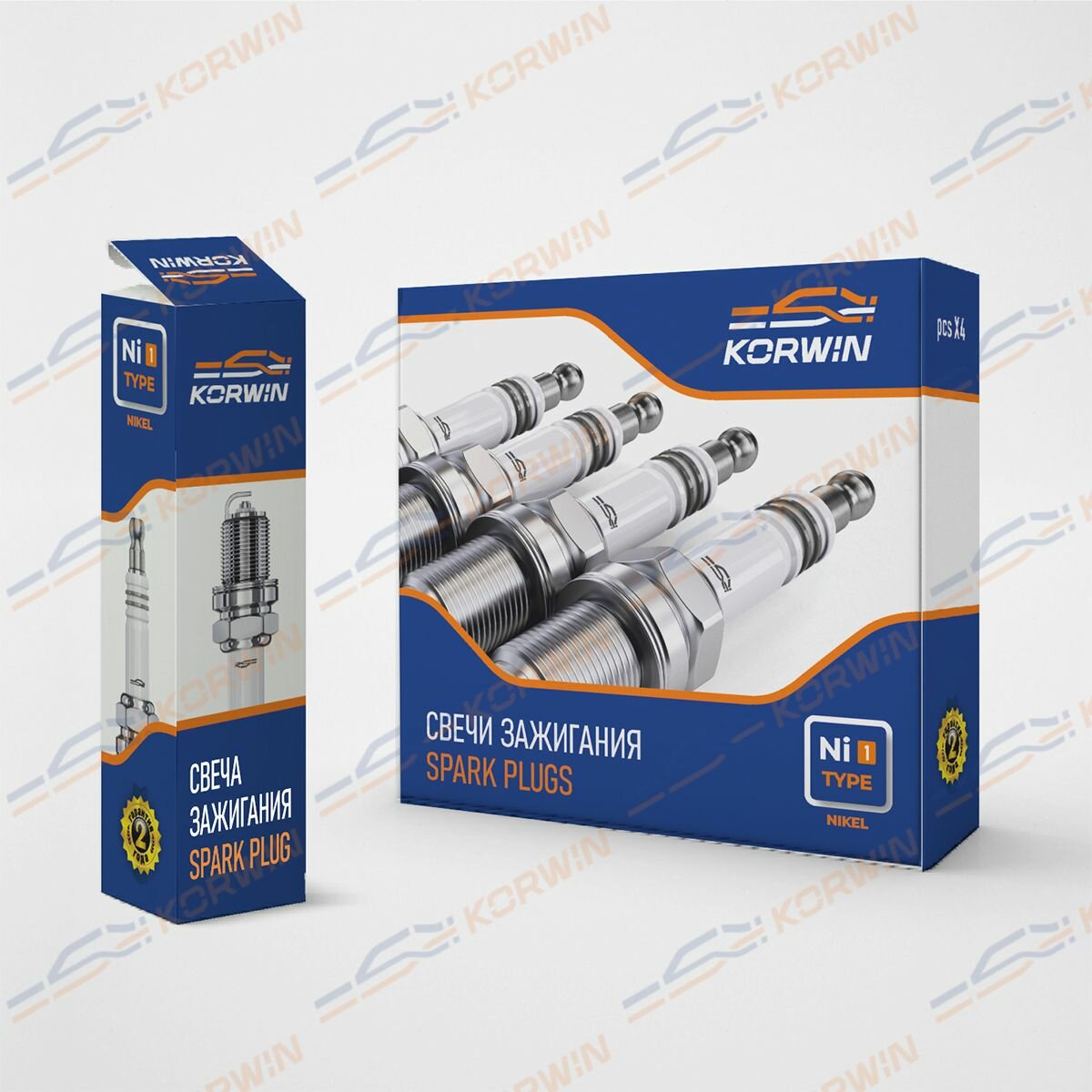 Свеча зажигания KORWIN KWND0007 (аналог BKR6E) Nickel