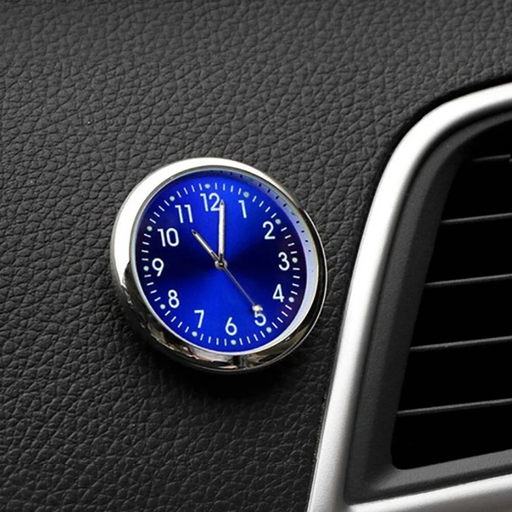 Автомобильные часы Blue 40 мм, наклейка на приборную панель