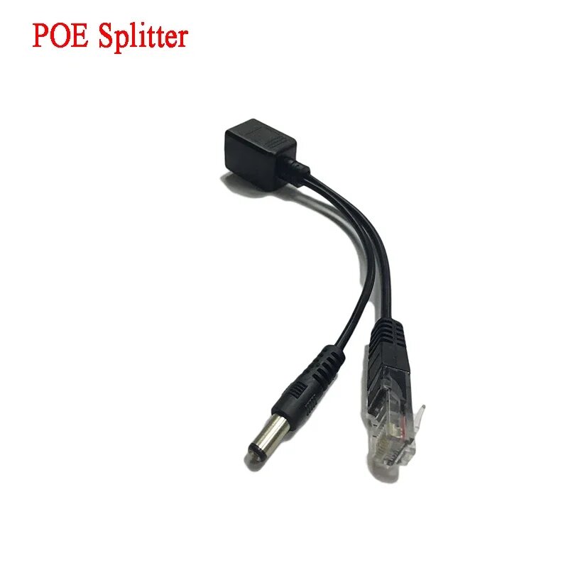 Кабель POE пассивного питания RJ45 12-48 В Black POE Splitter