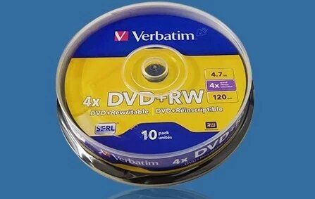 Оптом 10 шт DVD + RW диски перезаписываемые DVD RW диски 4,7 ГБ 4X