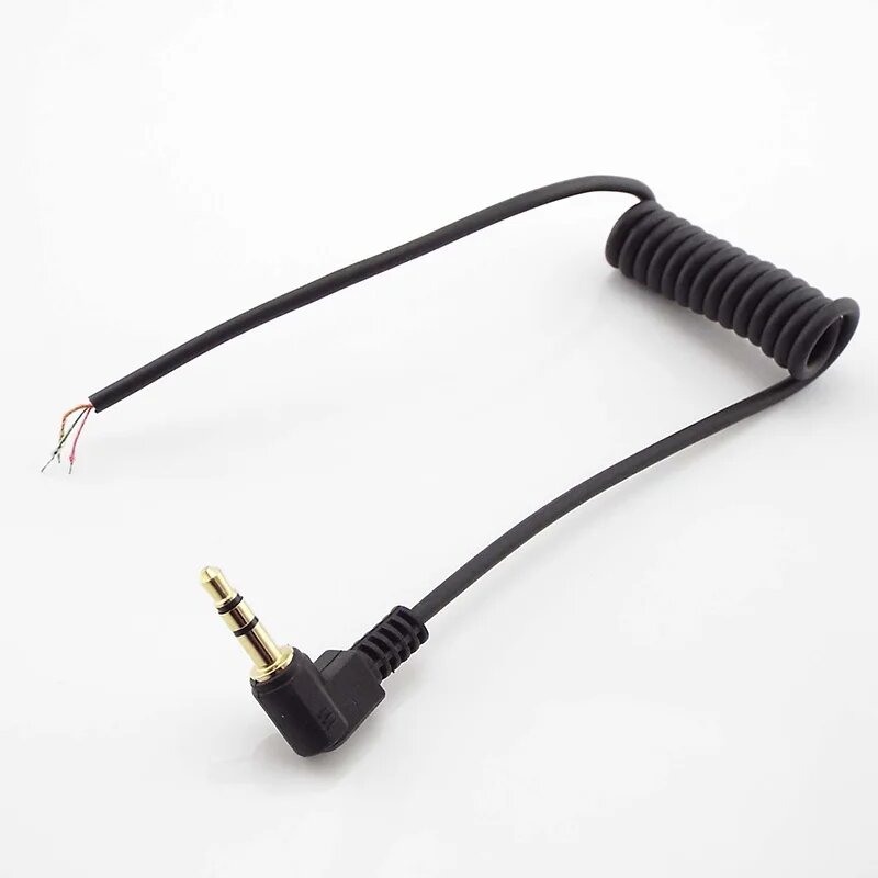 3,5 мм прямоугольный аудиокабель для наушников «сделай сам», 3-полюсный разъем для обслуживания наушников, ремонтный провод, шнур 3,5 штекер