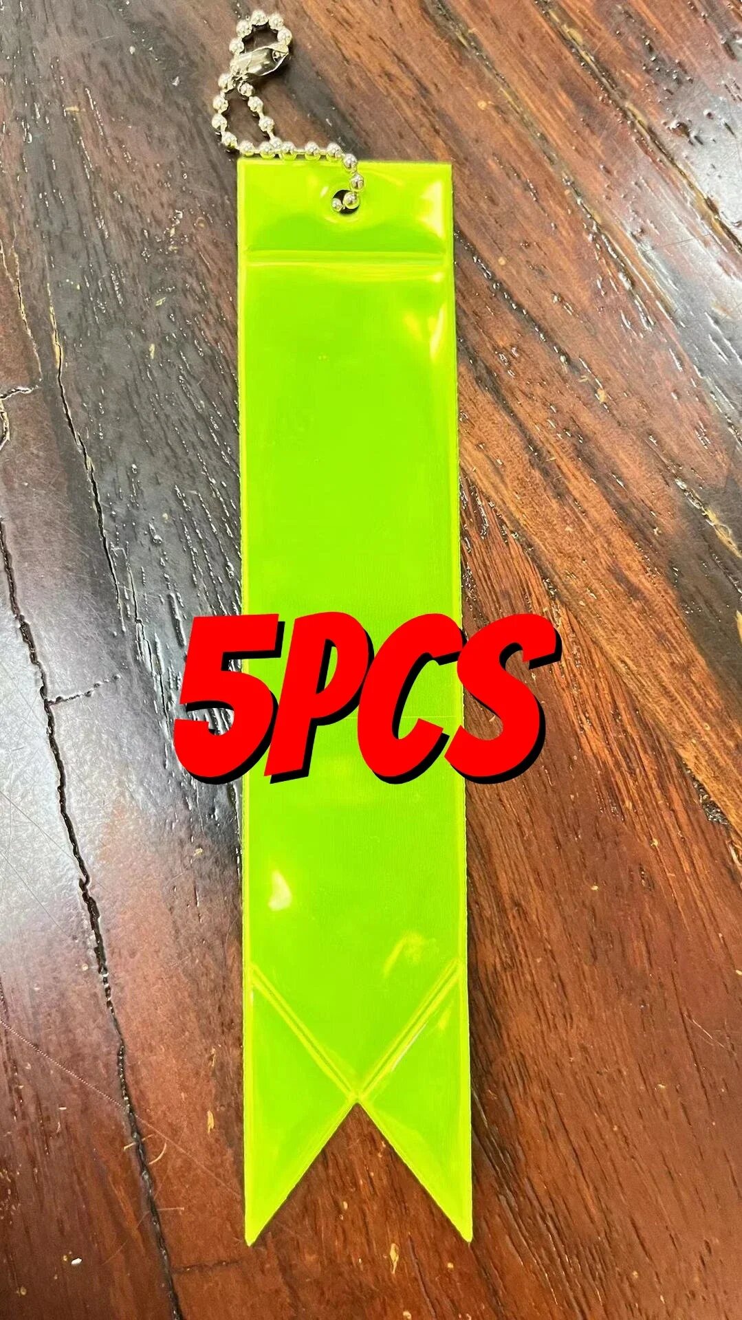 Ночные светоотражающие брелки, сумки, рюкзак, подвеска, защита ночного движения, автомобильный брелок, украшение, аксессуары для безопасности Green 5PCS