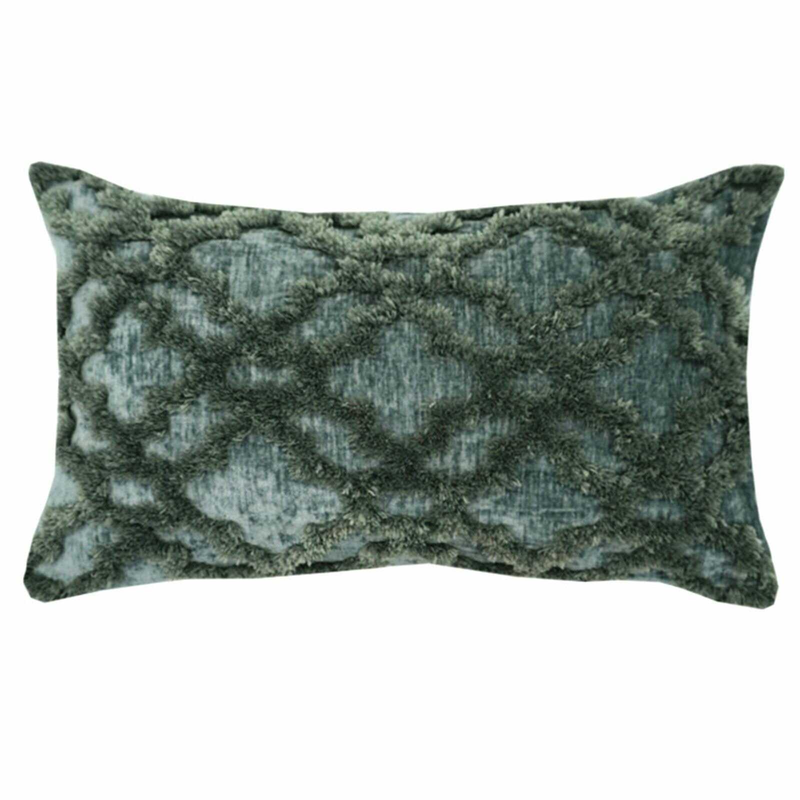 Марокканская двухсторонняя плюшевая подушка для чехла с геометрическим узором и тафтингом