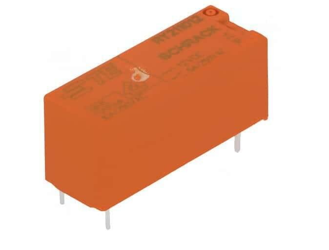 Реле TE Connectivity 4-1393224-6, электромагнитное, SPDT, Uобмотки 12ВDC, 8A/250ВAC, 8A/30ВDC, монтаж PCB