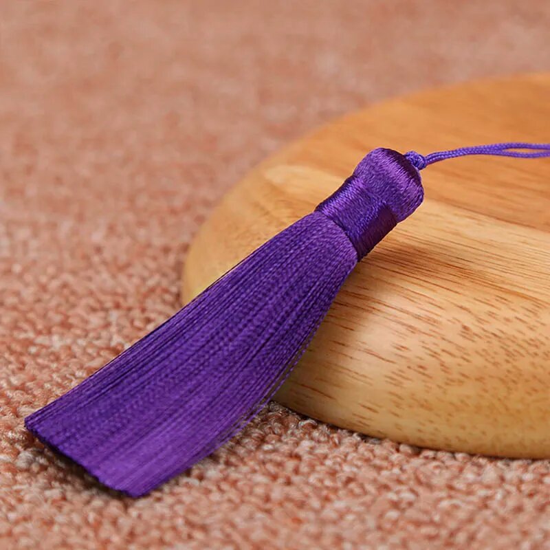 Шёлковые кисточки для сережек calamori 10 шт. Фиолетовый, Purple