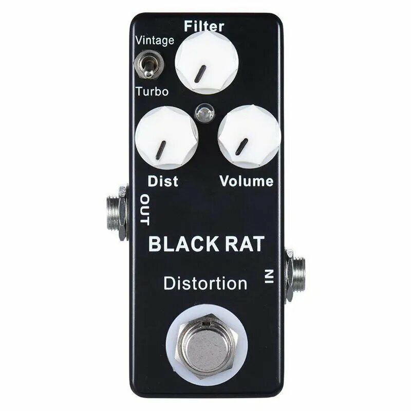 MOSKY BLACK RAT Педаль Гитарного Эффекта Distortion True Bypass Classic T-turbo