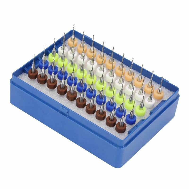 50 шт. печатная плата, сверла из карбида вольфрамовой стали, микронабор для ювелирных изделий, гравировка с ЧПУ