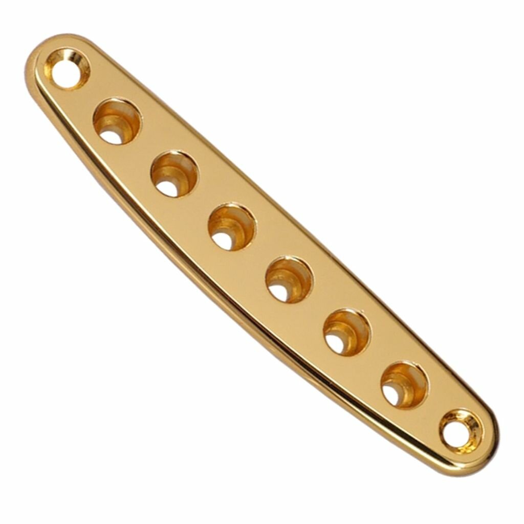 Электрогитара Qin body through string gusset-золотистая