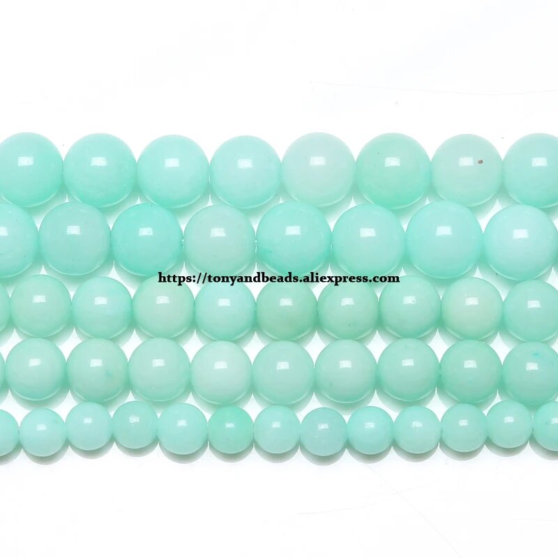 Бусины амазонит 6 8 10 мм Tony and Beads