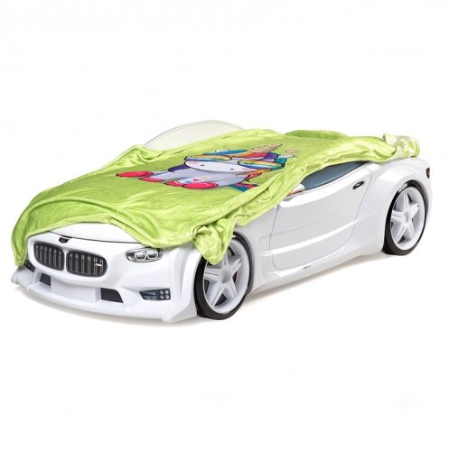 Плед для детей Futuka Kids Koloro Unicorn Единорожка, цвет салатовый, размер 125х 210 см.