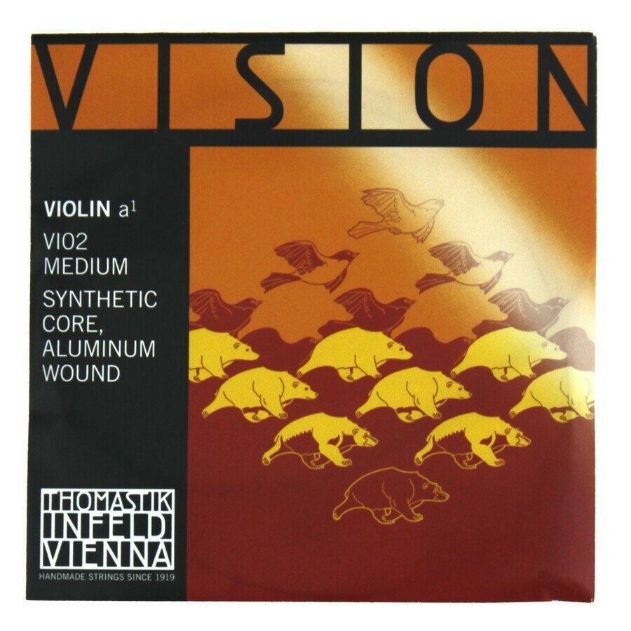 Струна скрипичная А(ЛЯ) VI02 Vision, синтетика/алюминий, Thomastik