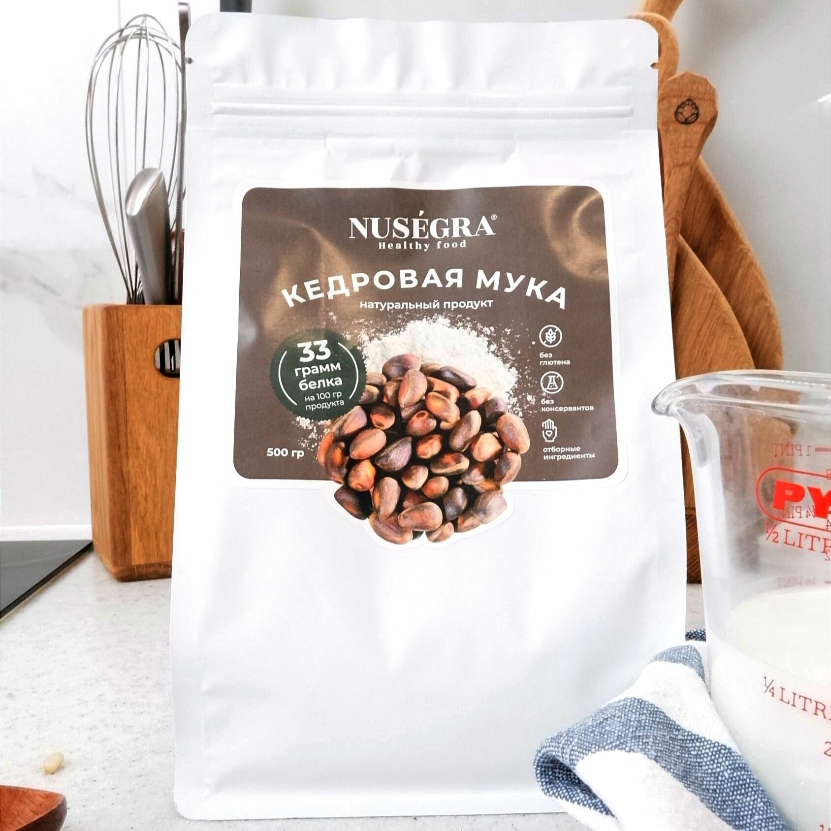 Мука кедрового ореха Nusegra 500 г