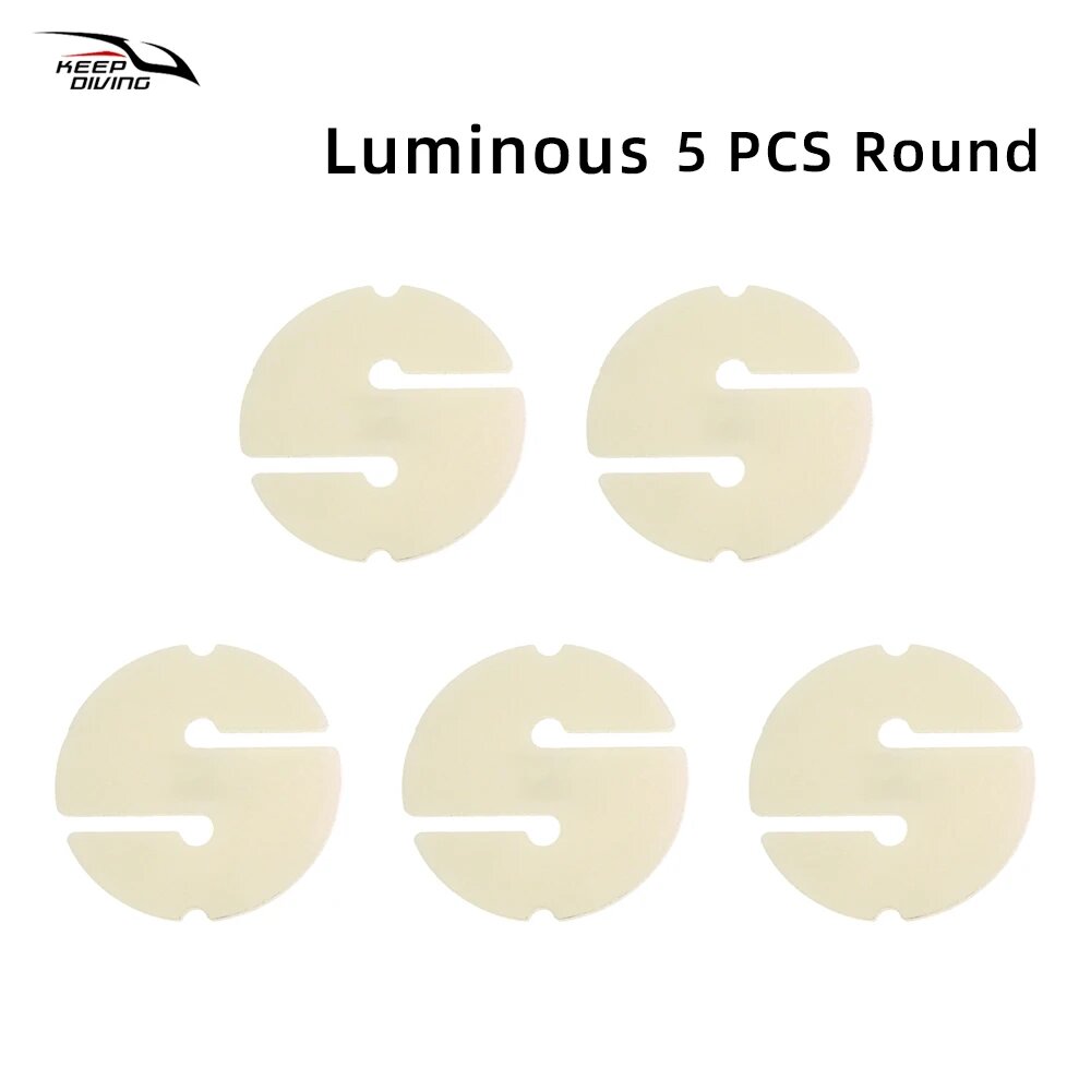 Маркеры для лески KEEP DIVING Бежевый, Luminous 5PCS Round