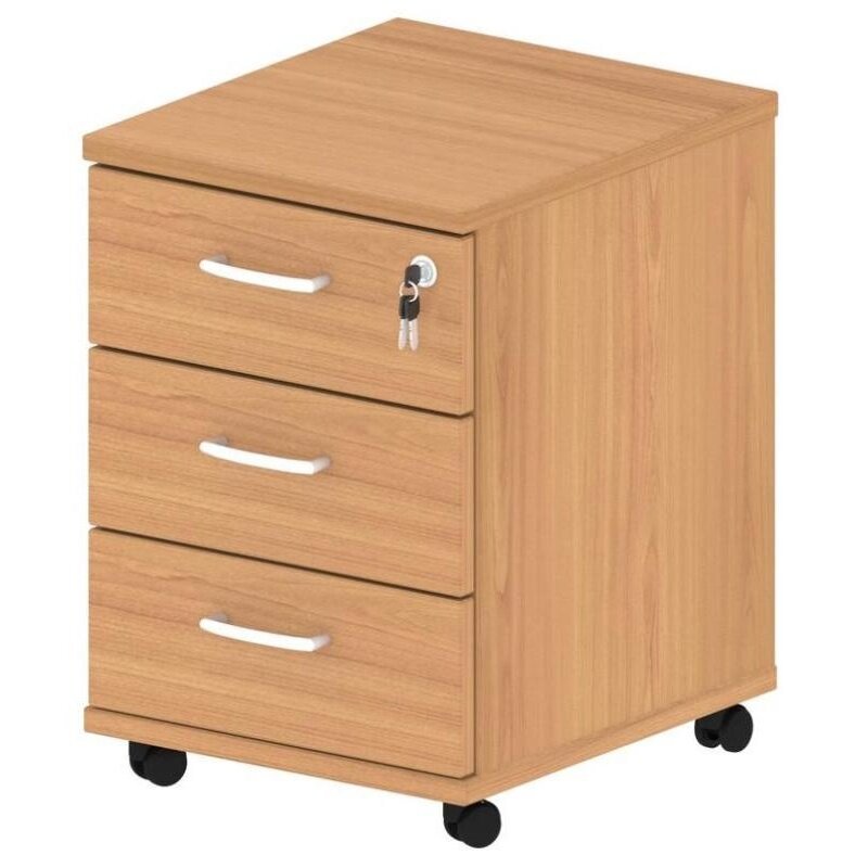 Тумба подкатная EASY TO LEAD мобильная, цвет груша ароза, с замком