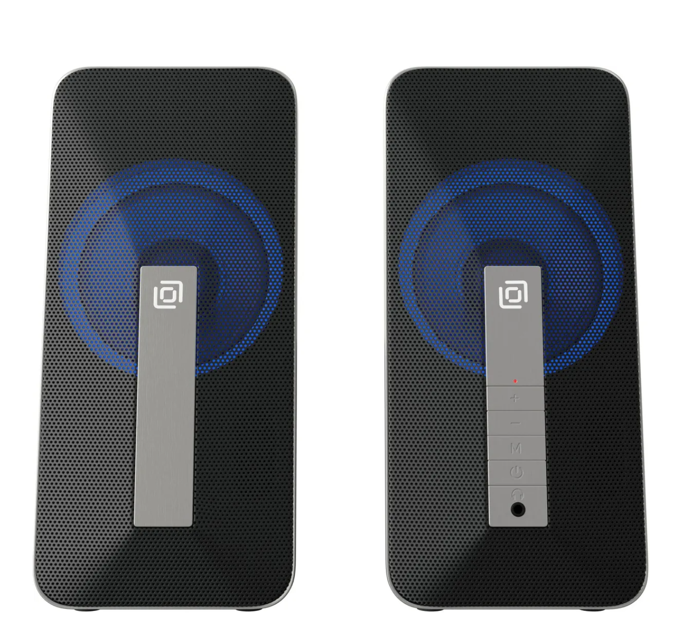 Колонки Bluetooth Oklick OK-130, 2.0, RGB-подстветка, черный (1458495)