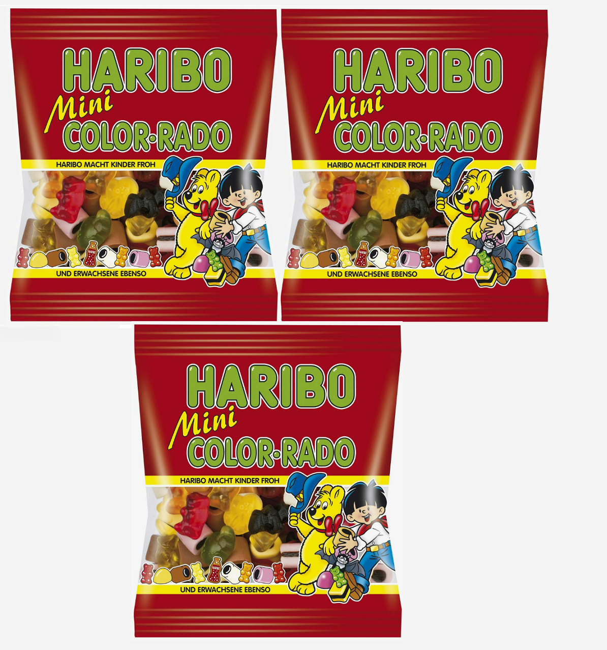 Конфеты жевательные Haribo, Mini Color-Rado, Германия (3 шт. х 160 гр.)