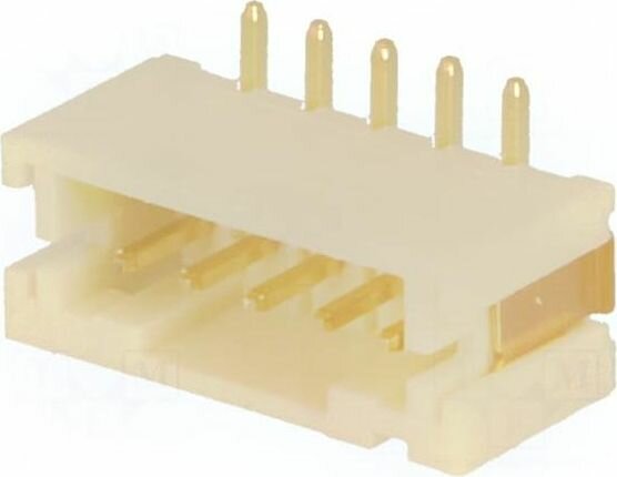 Гнездо NINIGI NXW-05SMD Гнездо провод-плата "папа" 2мм PIN: 5 SMT 1А луженые -25-85 град. C 1шт