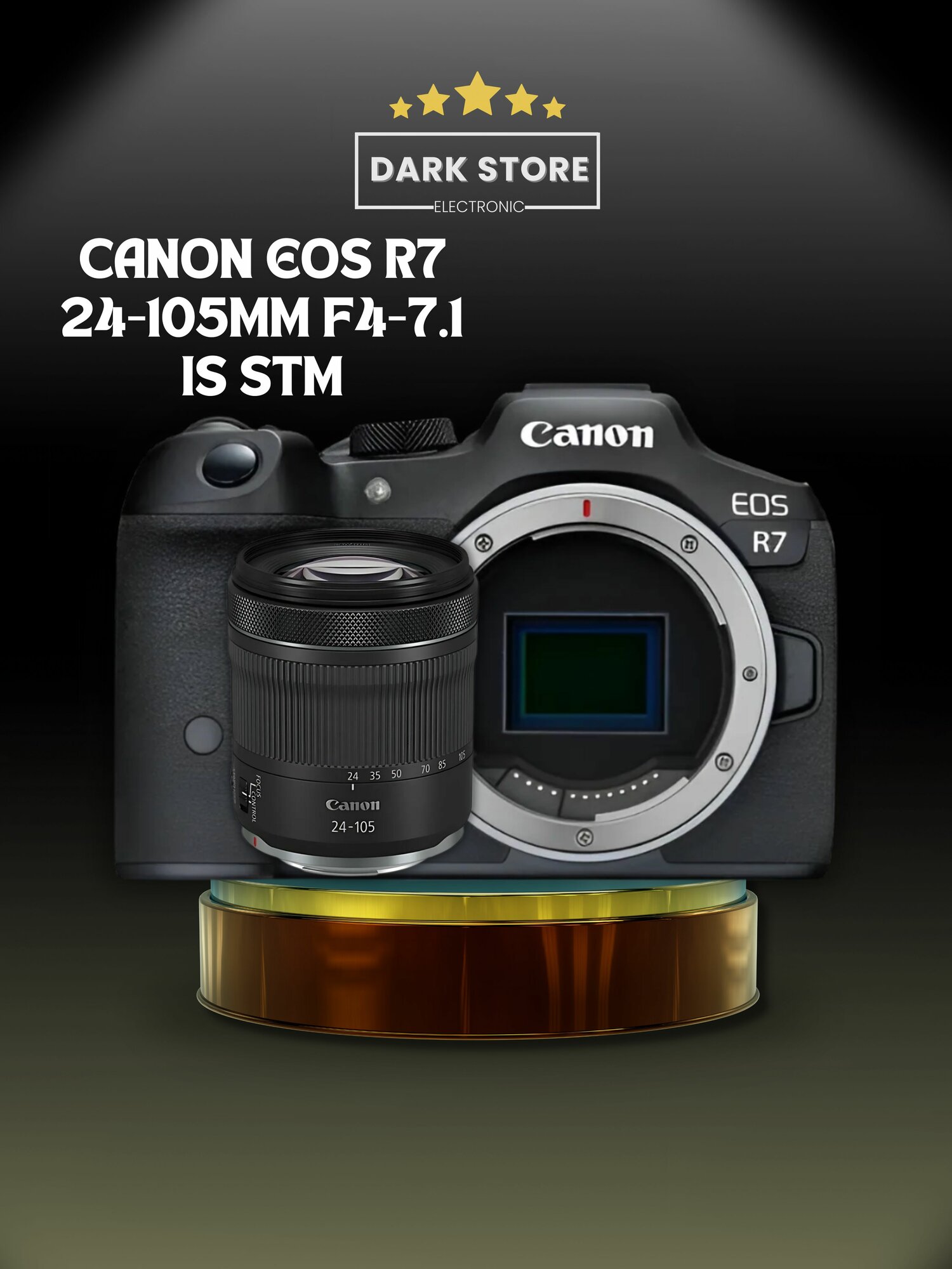 Фотоаппарат CANON EOS R7 Kit RF 24-105MM F4-7.1 IS STM
