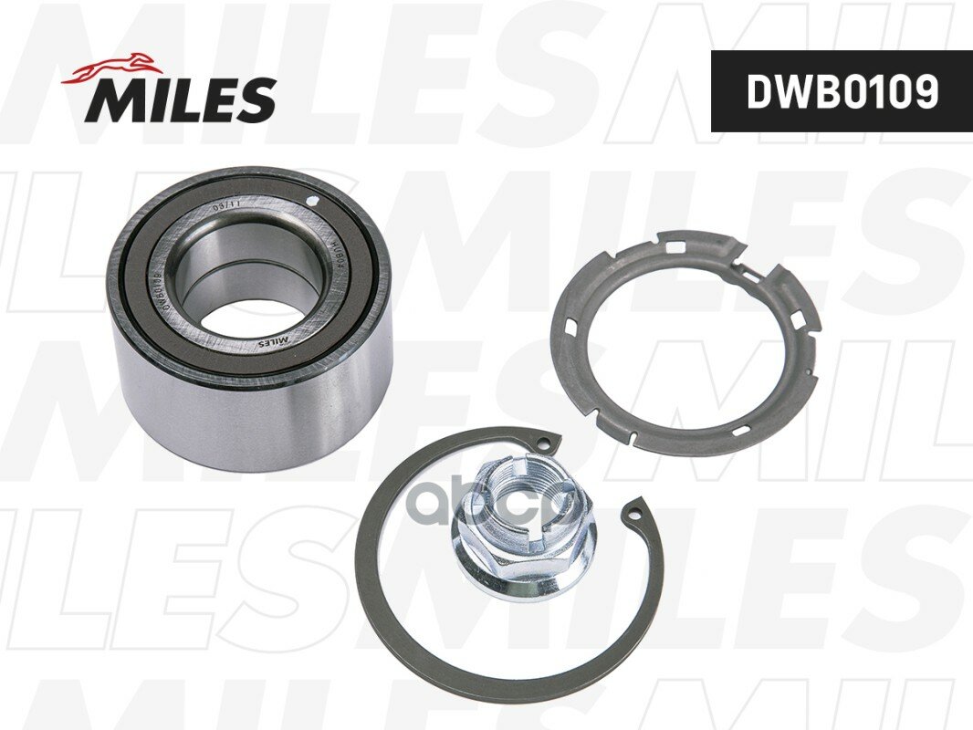 Подшипник ступицы передний RENAULT LOGAN I 04-07 с ABS DWB0109 Miles арт. DWB0109