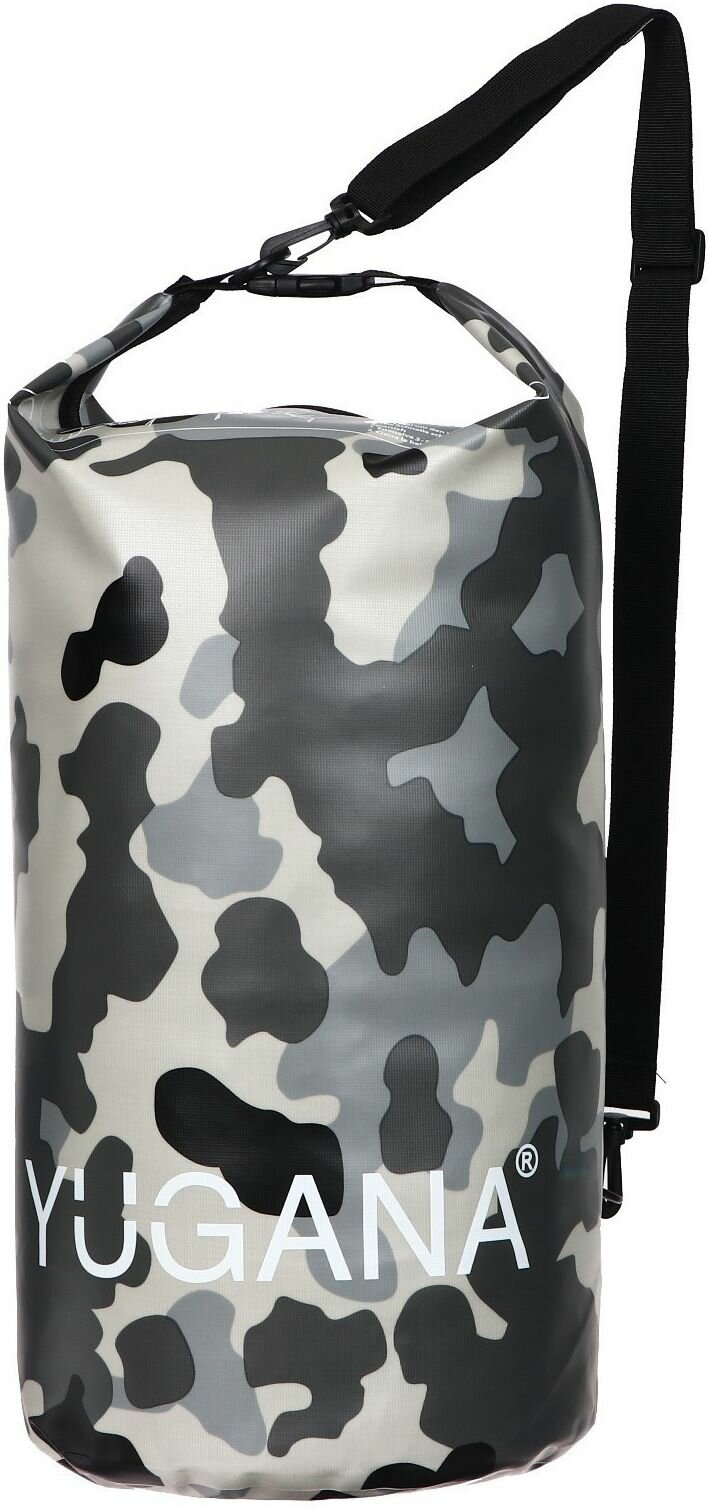 Гермомешок туристический из ПВХ с одним ремнем для рыбалки, герметичный мешок для защиты вещей от воды, водонепроницаемая сумка-чехол для документов, гаджетов и одежды, 30 литров, камуфляж