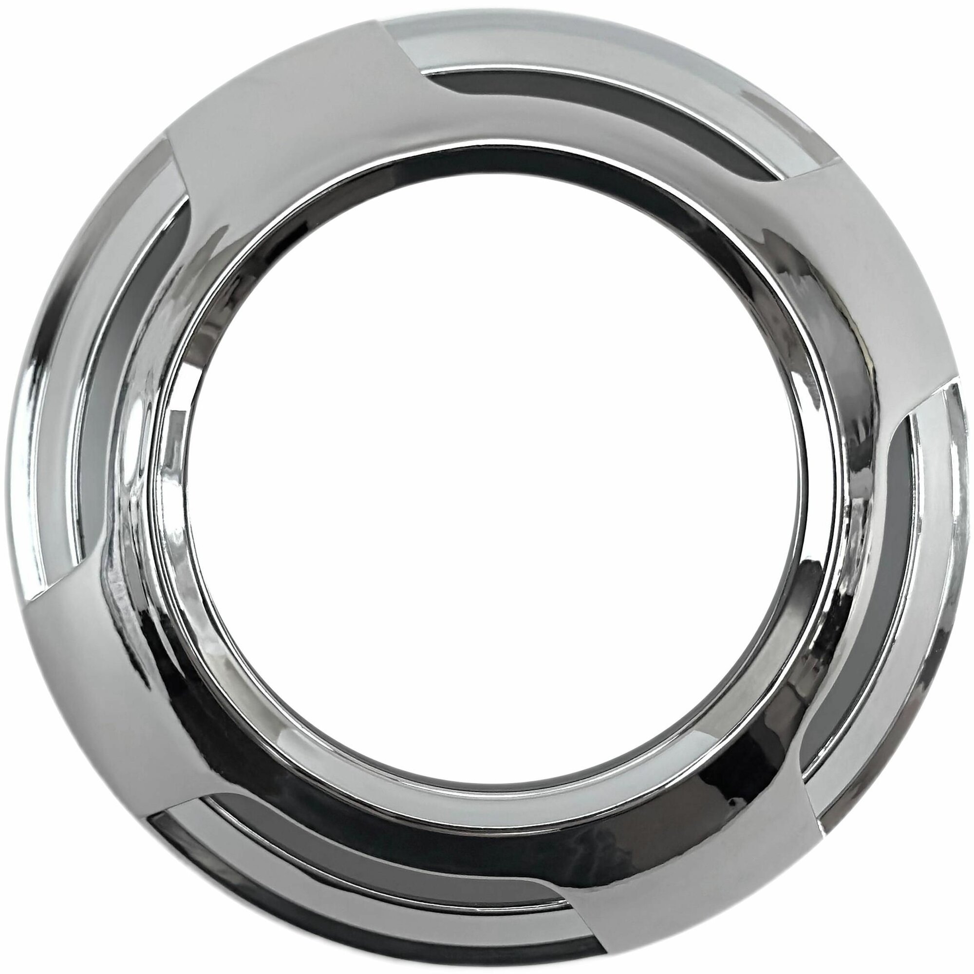 Маска (бленда) MYX-Light для ксенонвой и Bi-LED линзы в авто лед, круглая 3 дюйма, хром 1шт.