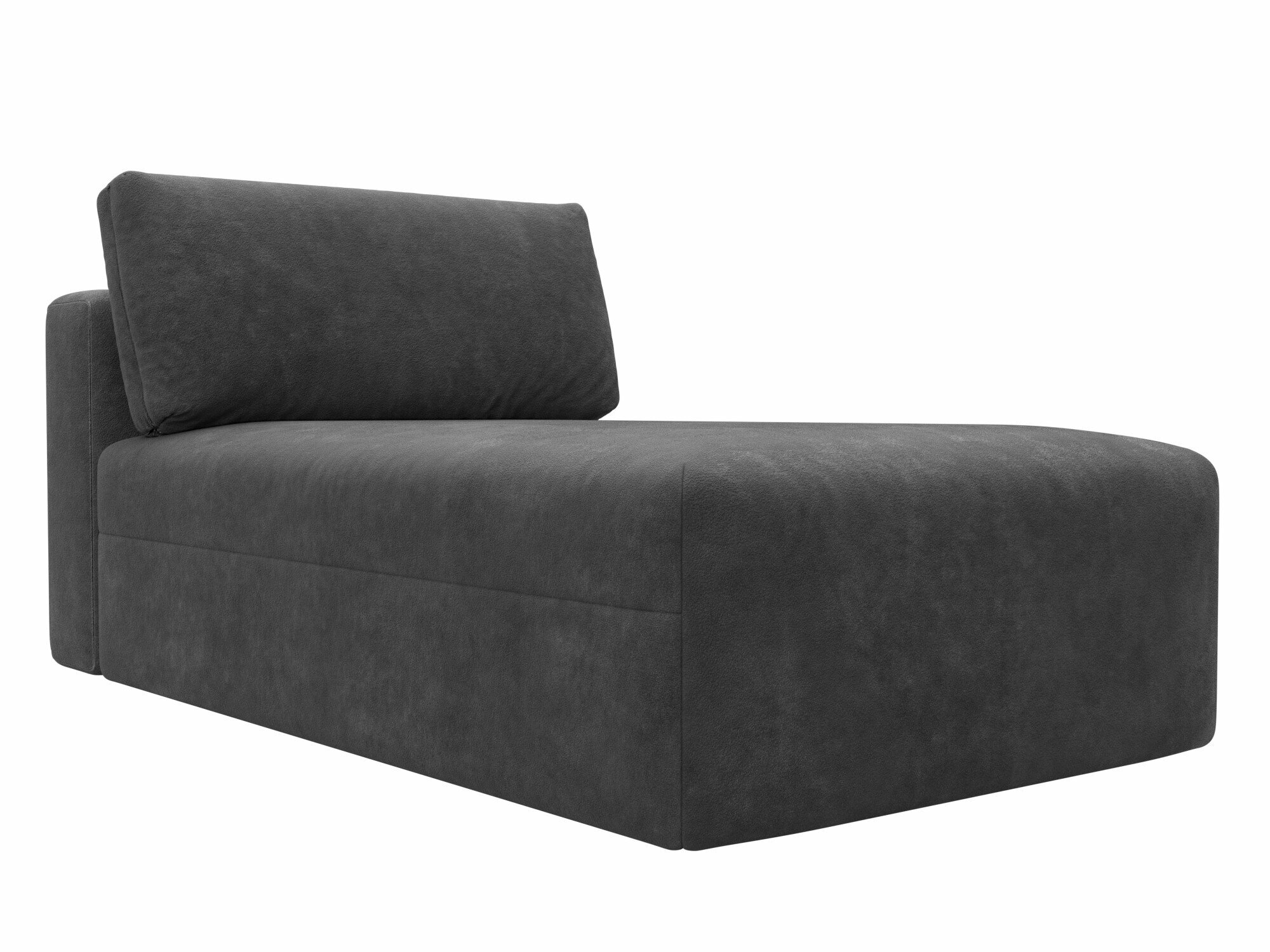 Модуль канапе Лига-060 НПБ, велюр, BRUT 16 темно-серый