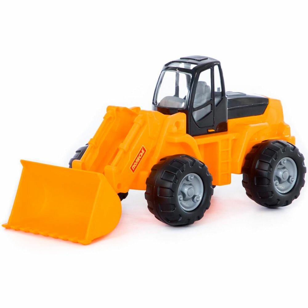 Трактор-погрузчик с ковшом, детская машинка для мальчика, пластиковая машинка-игрушка для сюжетно-ролевых игр, цвет микс