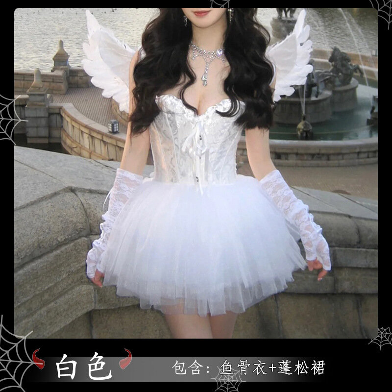 Костюм "Сексуальная девушка-кролик", для косплея, белый