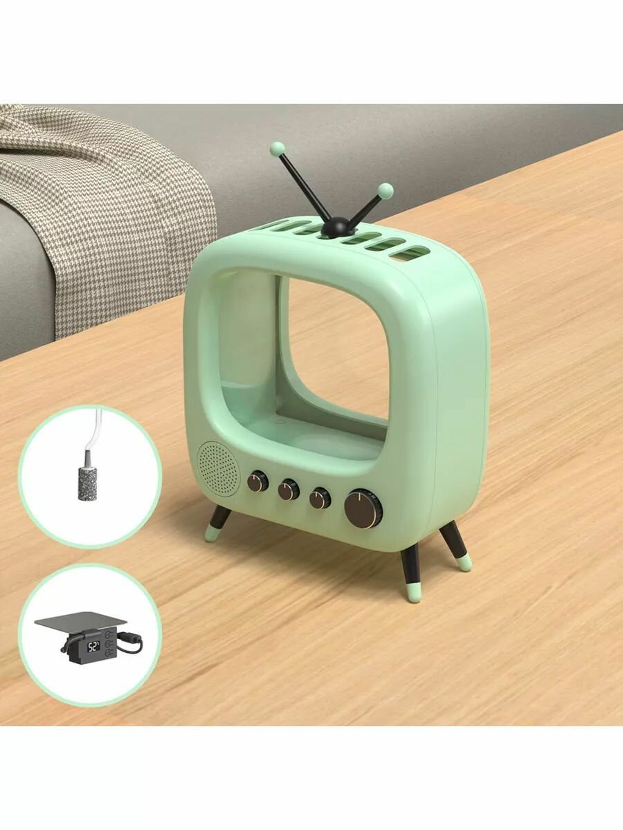 Мини аквариум-телевизор для петушка